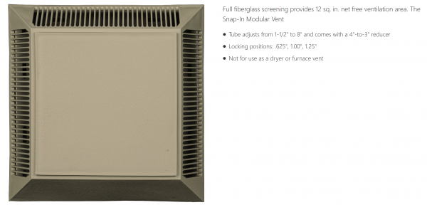 MID AMERICA. INTAKE OR EXHAUST VENT. MANY COLORS TO CHOOSE. USA SELLER ...